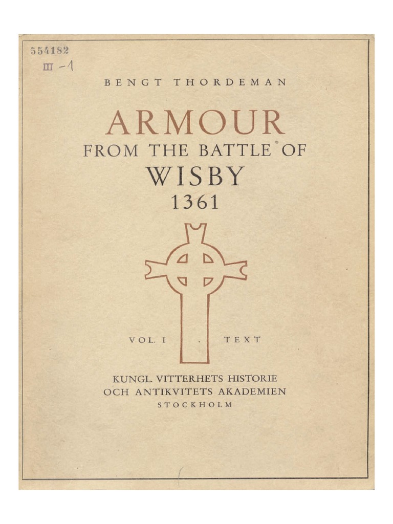 Armour From The Battle of Wisby 1361 Vol I | PDF