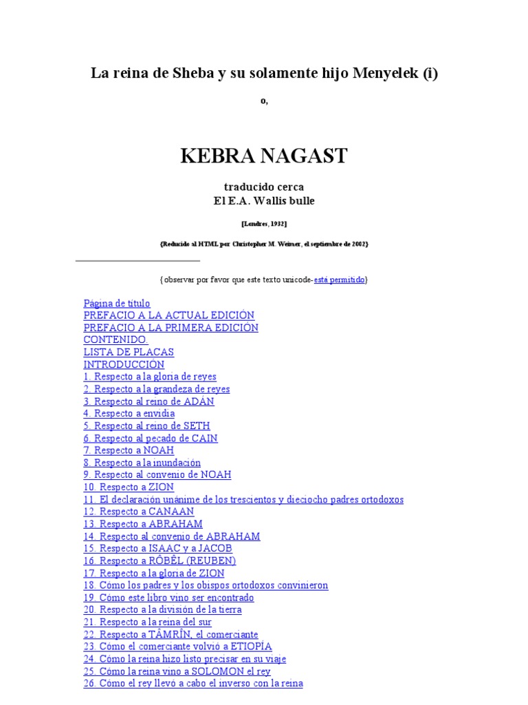 Kebra Nagast - Gloria de Los Reyes | Cristo (título) | Arca de la Alianza