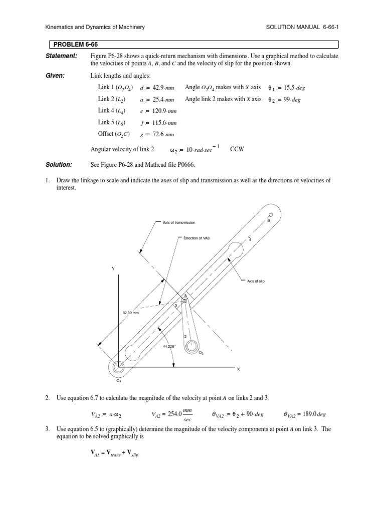 P0666 | PDF | Rotation Around A Fixed Axis | Kinematics