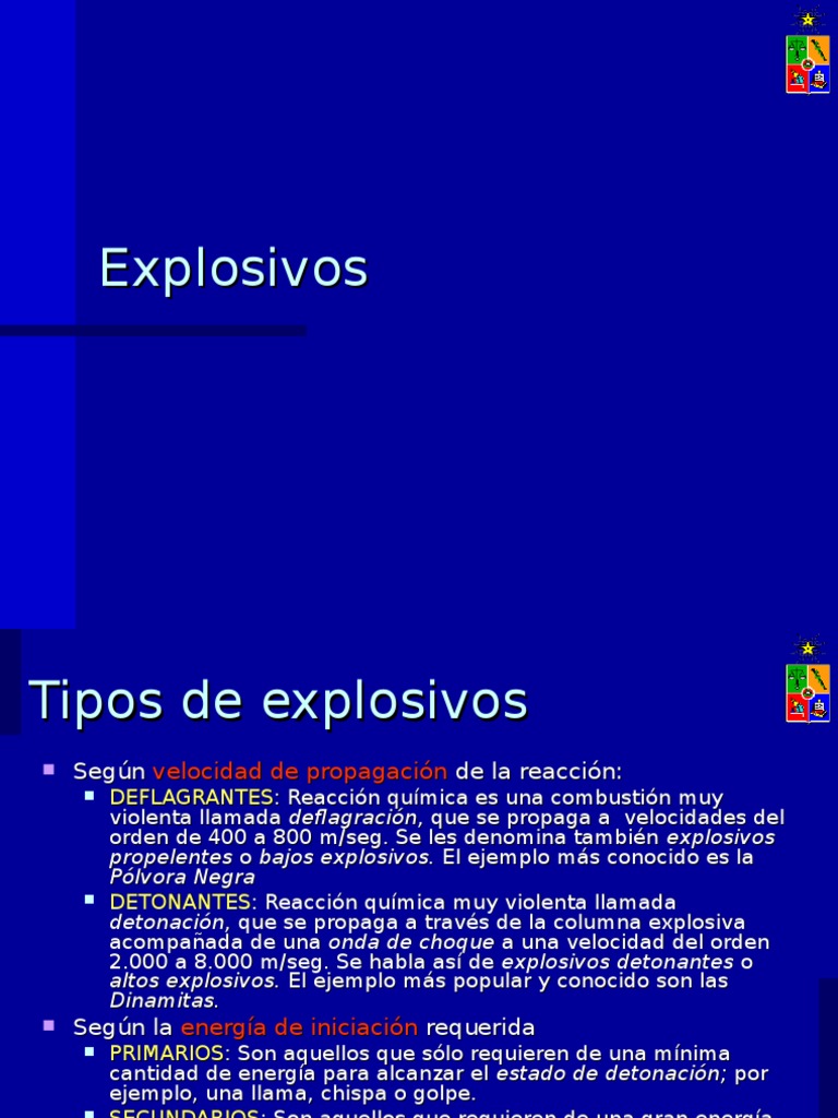 08 Explosivos | PDF | Material explosivo | Materiales