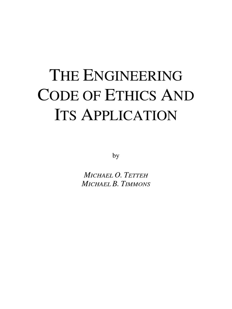 Ethics Book Chapter 1 | PDF | Engineer | Profession