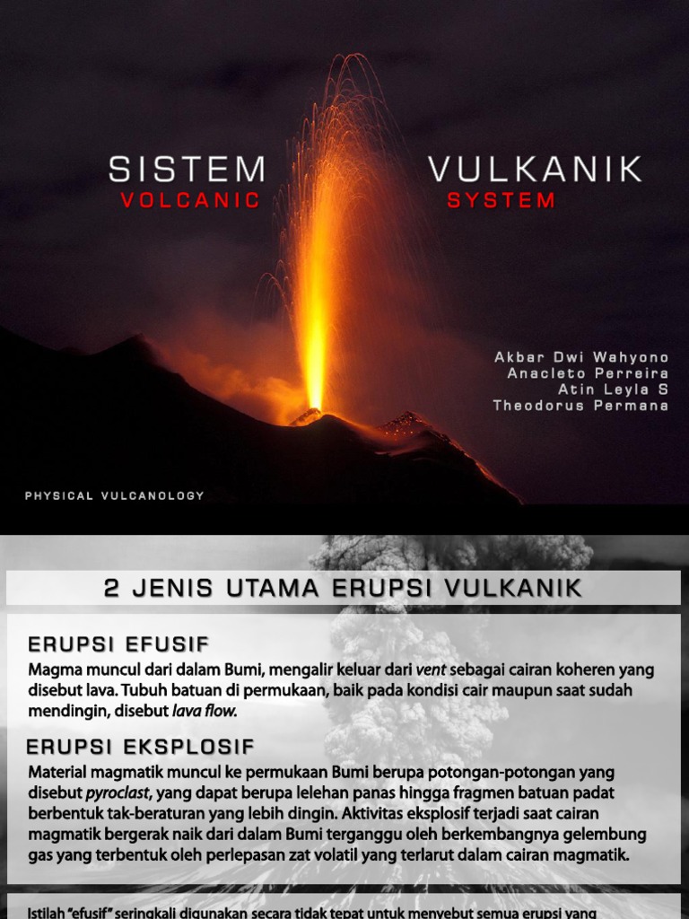 Bab II - Sistem Vulkanik Dan Jenis Erupsi | PDF