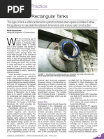 Rectangular Tank Design Guidelines | PDF | Framing (Construction) | Welding