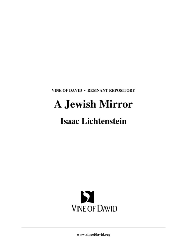 A Jewish Mirror I Lichtenstein | PDF | Social Science