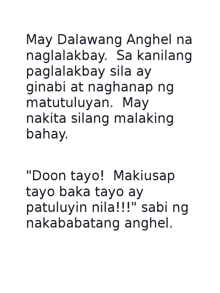 Ang Dalawang Anghel | PDF