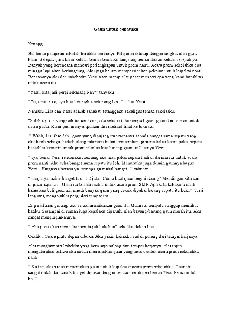 Gaun Merah Muda | PDF