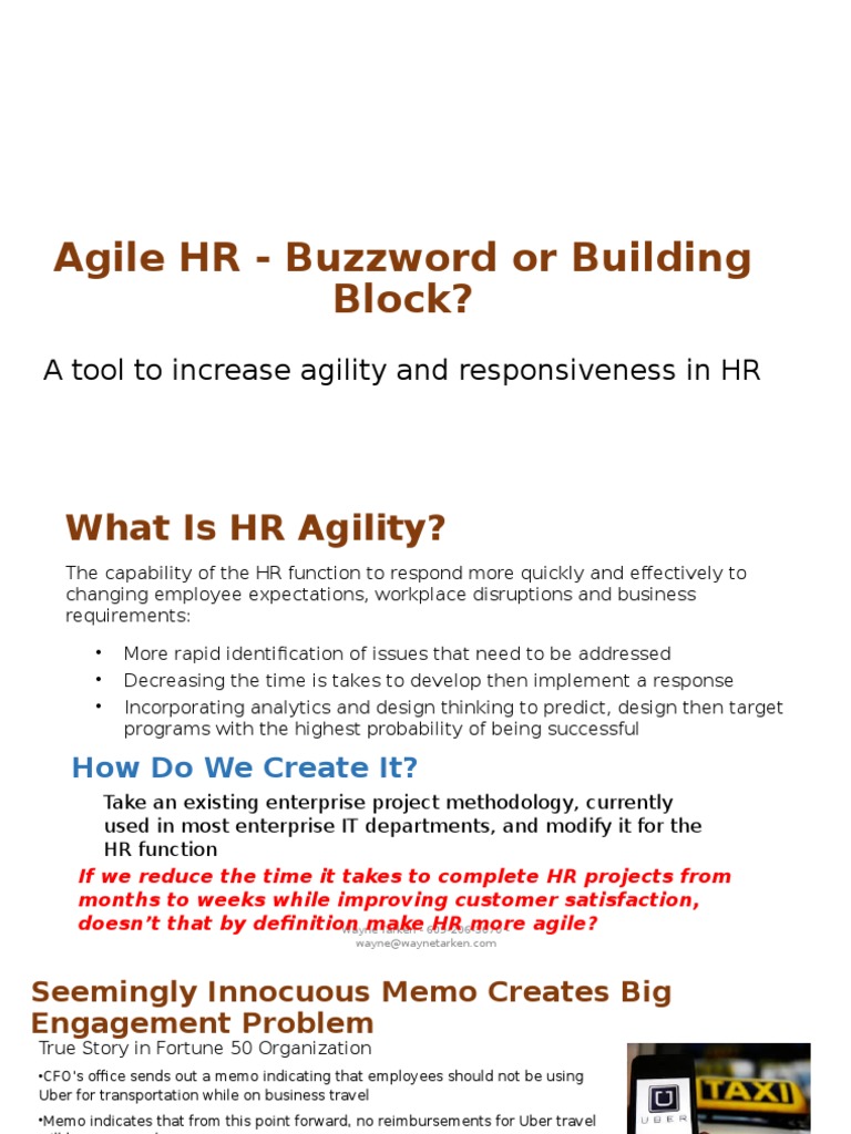 Agile HR - Buzzword or Building Block?: A Tool To Increase Agility and ...
