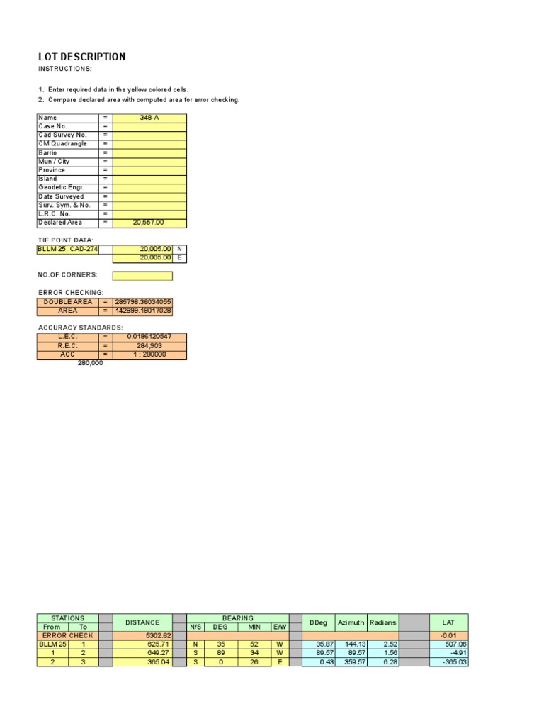 Lot Description: Instructions | PDF