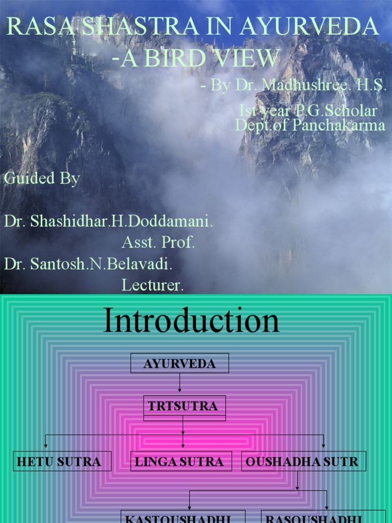 Rasa Shastra in Ayurveda | PDF