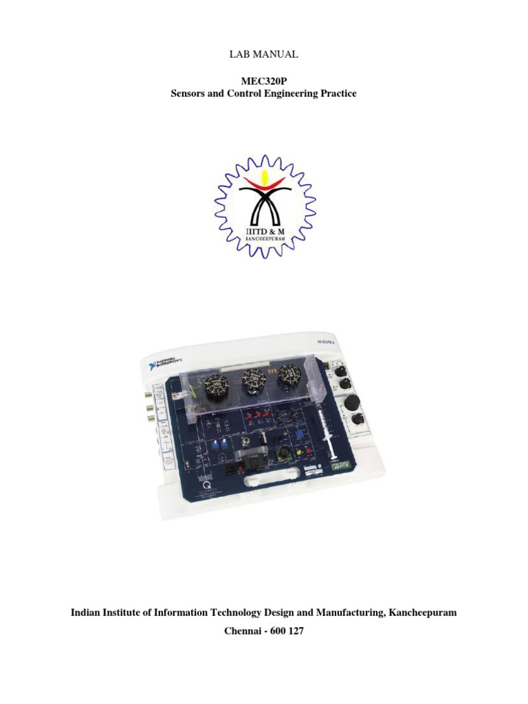 MEC320P Sensors and Control Engineering Practice: Lab Manual | PDF | Thermocouple | Inductance