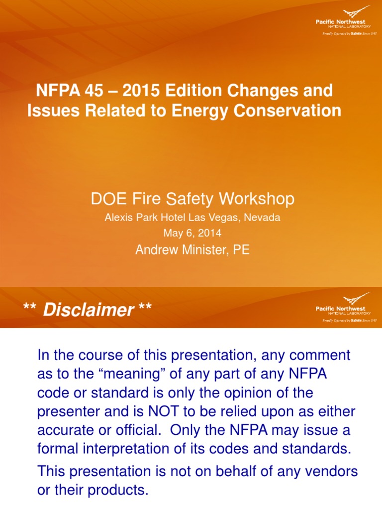 P-1-10 NFPA 45 - 2015 Edition Changes and Issues Related To Energy ...