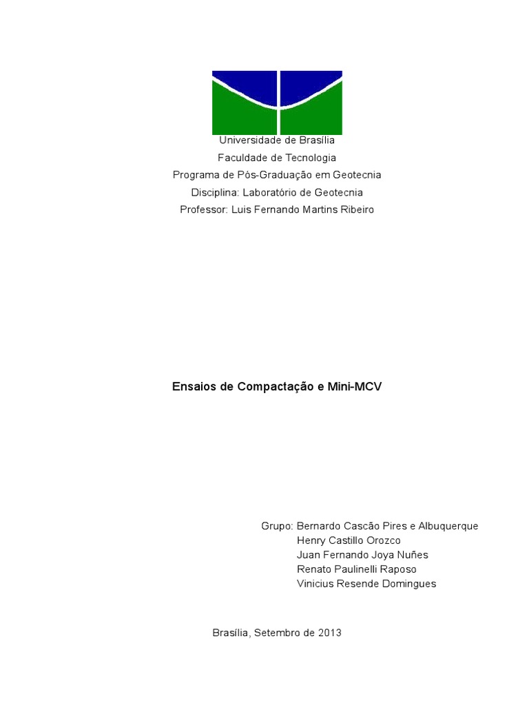 Ensaios de Compactação de Solos | PDF | Umidade | Solo