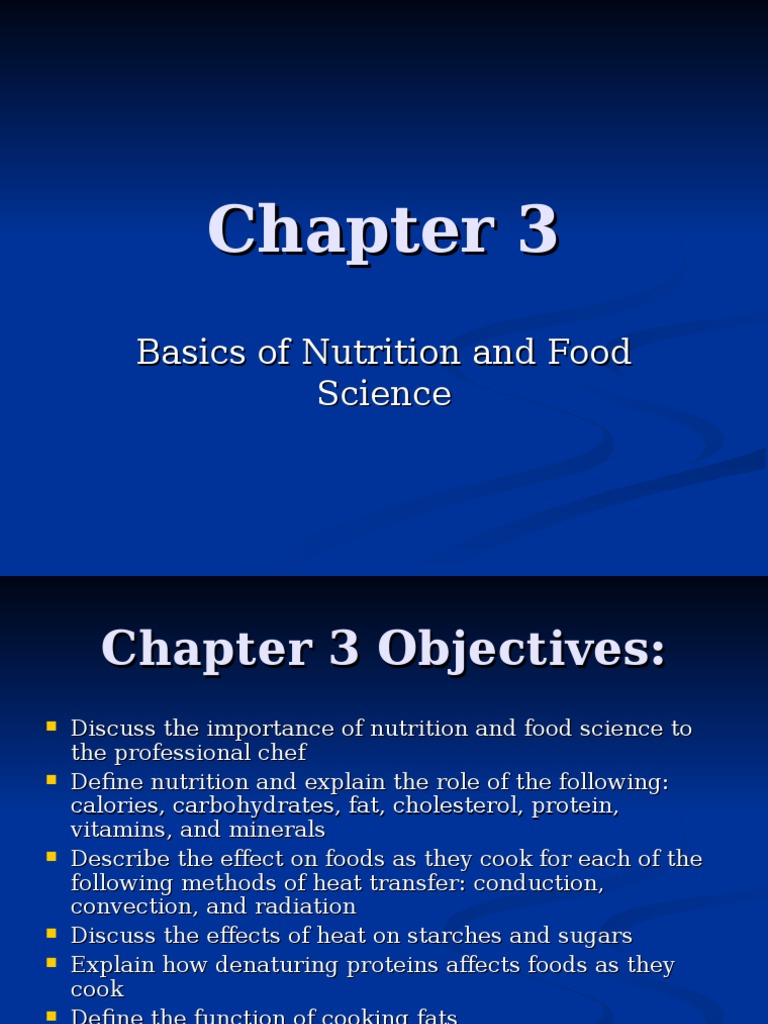 Basics of Nutrition and Food Science | PDF