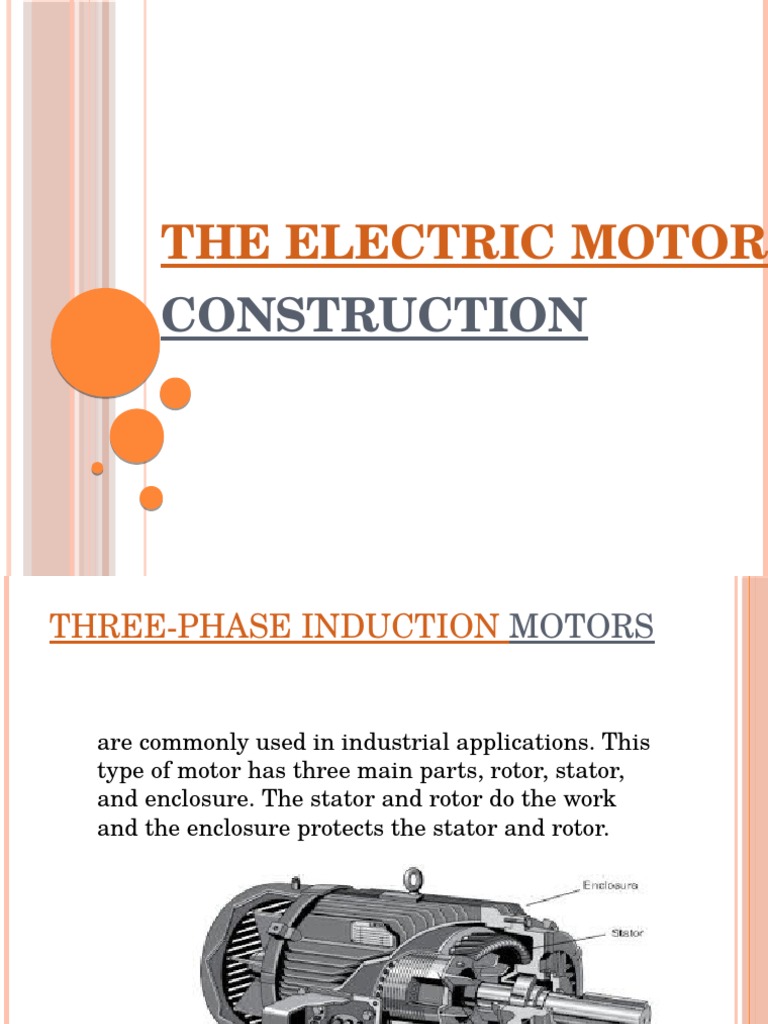The Electric Motor Construction | PDF | Electric Motor | Components