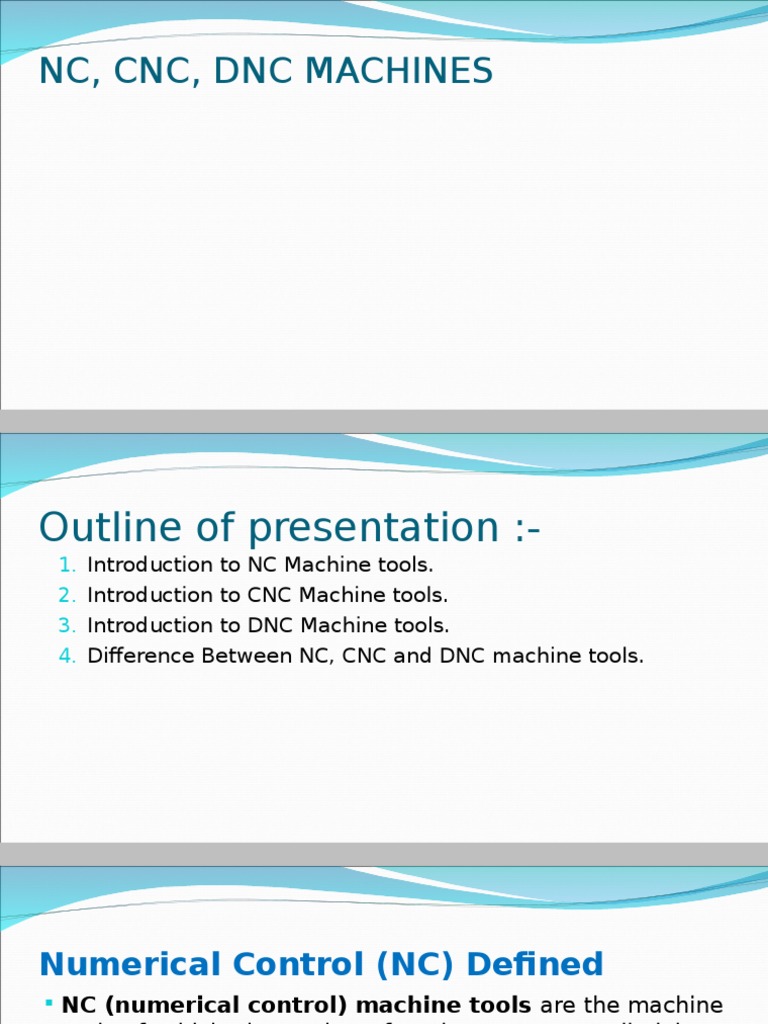 NC, CNC, DNC | PDF | Numerical Control | Computer Data Storage