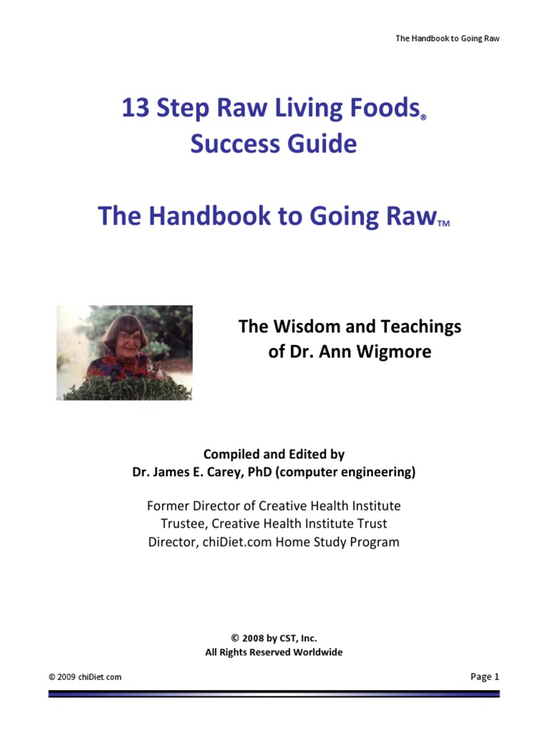 Handbook To Going Raw PDF | PDF | Raw Foodism | Foods