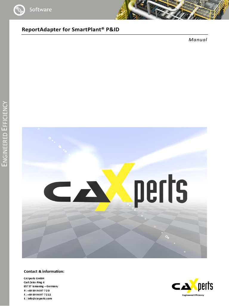 Manual - ReportAdapter For SmartPlant P&ID | PDF | Sql | Command Line Interface