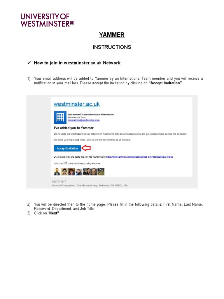 How to Use Yammer at Westminster | PDF | Social Science