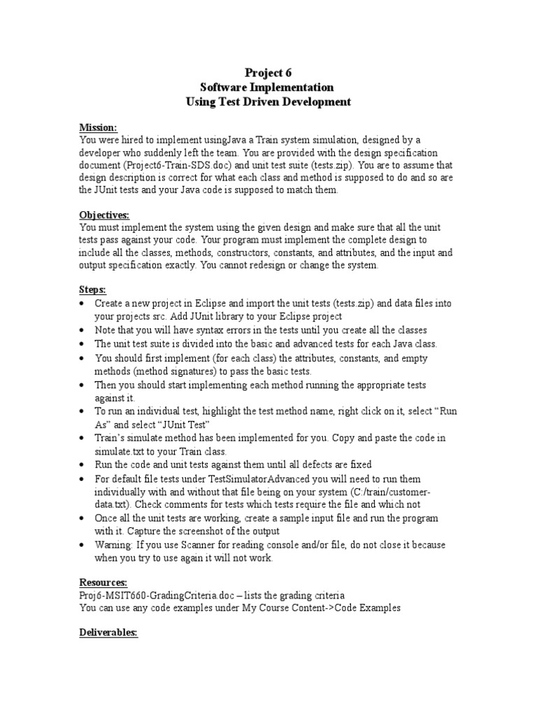 Project6 Instructions | PDF