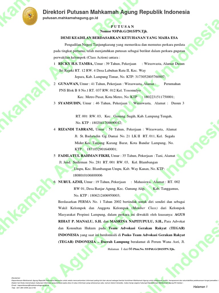 Putusan Perdata | PDF