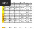 Insanity Max 30 Workout Calendar | PDF | Sports