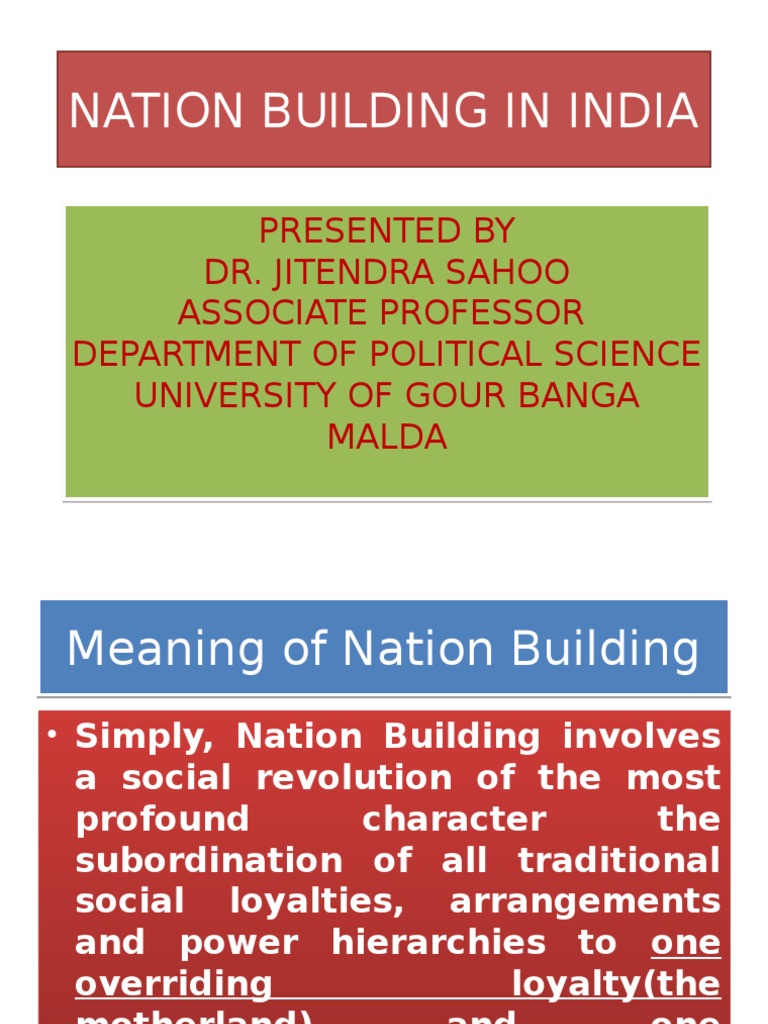 nation building.ppt | Politics | Political Science