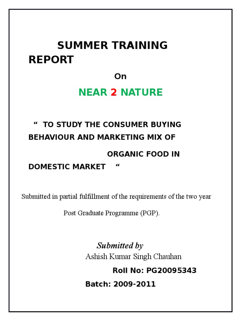 Consumer Behavior in Organic Food Market | PDF | Organic Farming ...
