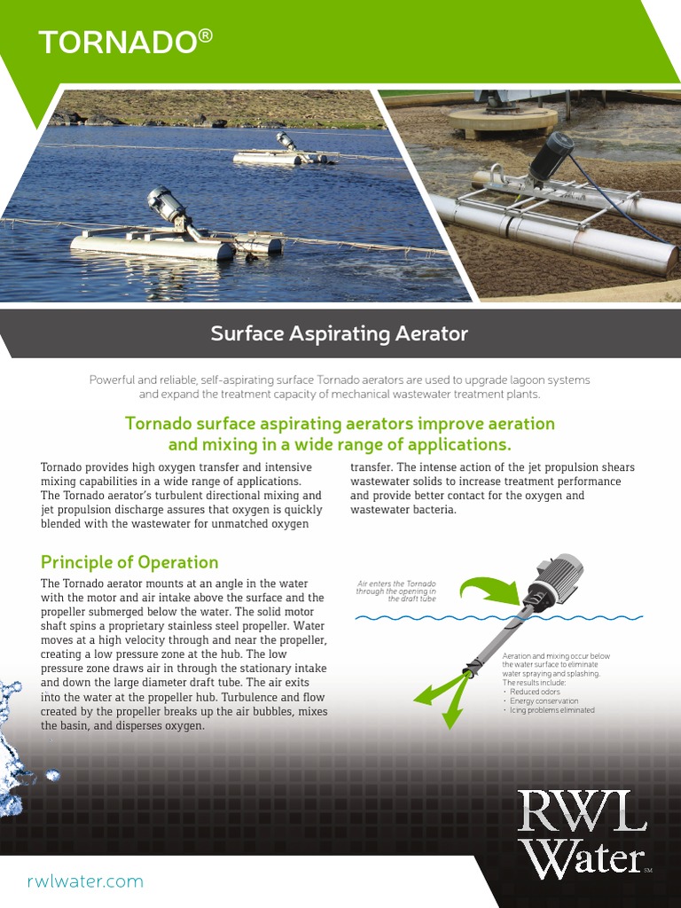 Brochure RWL Tornado | PDF | Sewage Treatment | Propeller