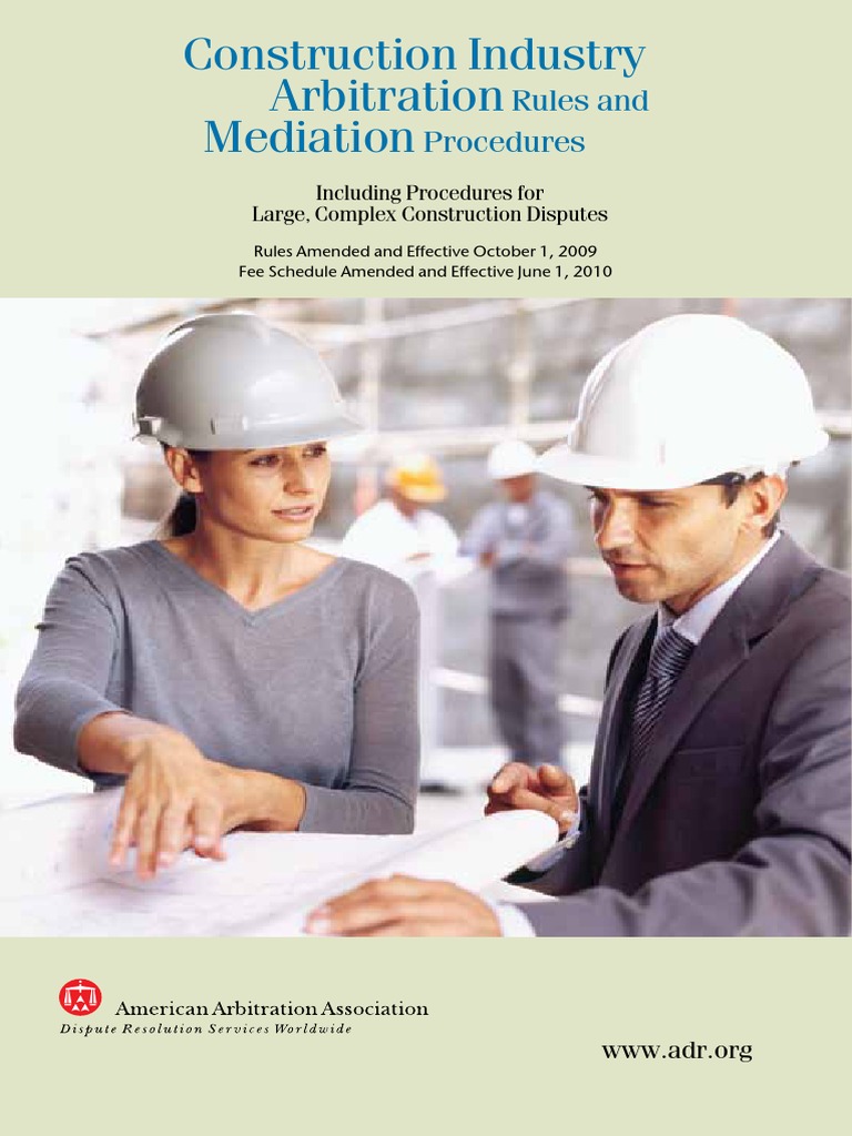 Construction Industry Arbitration Rules and Mediation Procedures | PDF ...