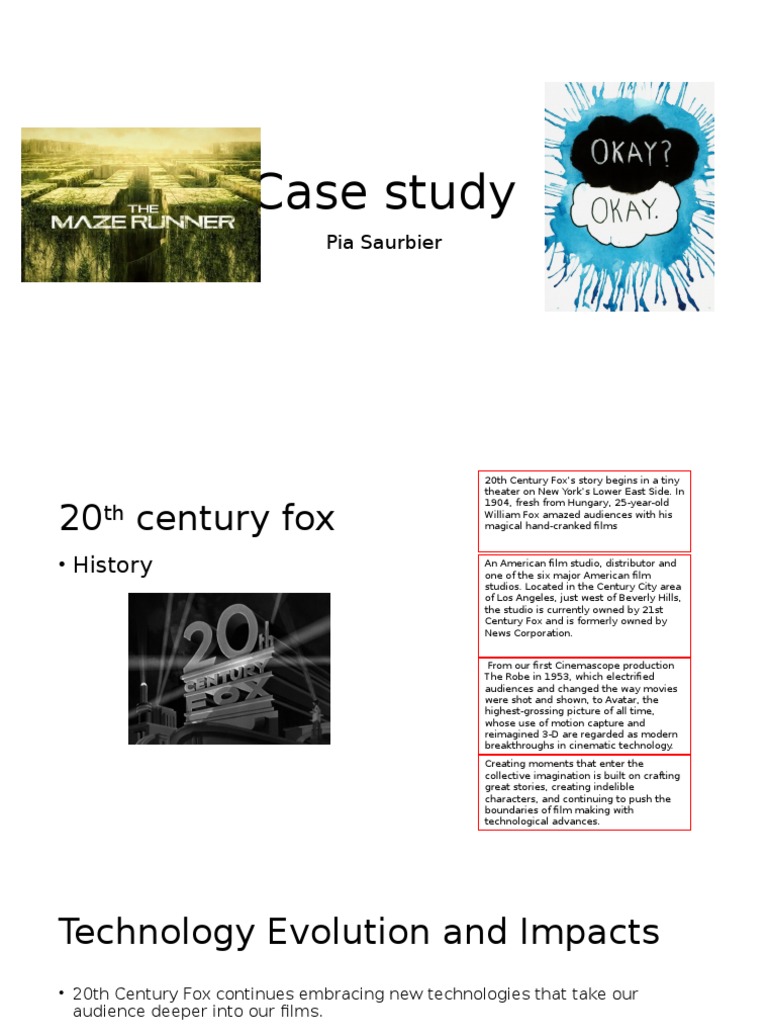 20th Century Fox Case Study | PDF | Cinema | Television