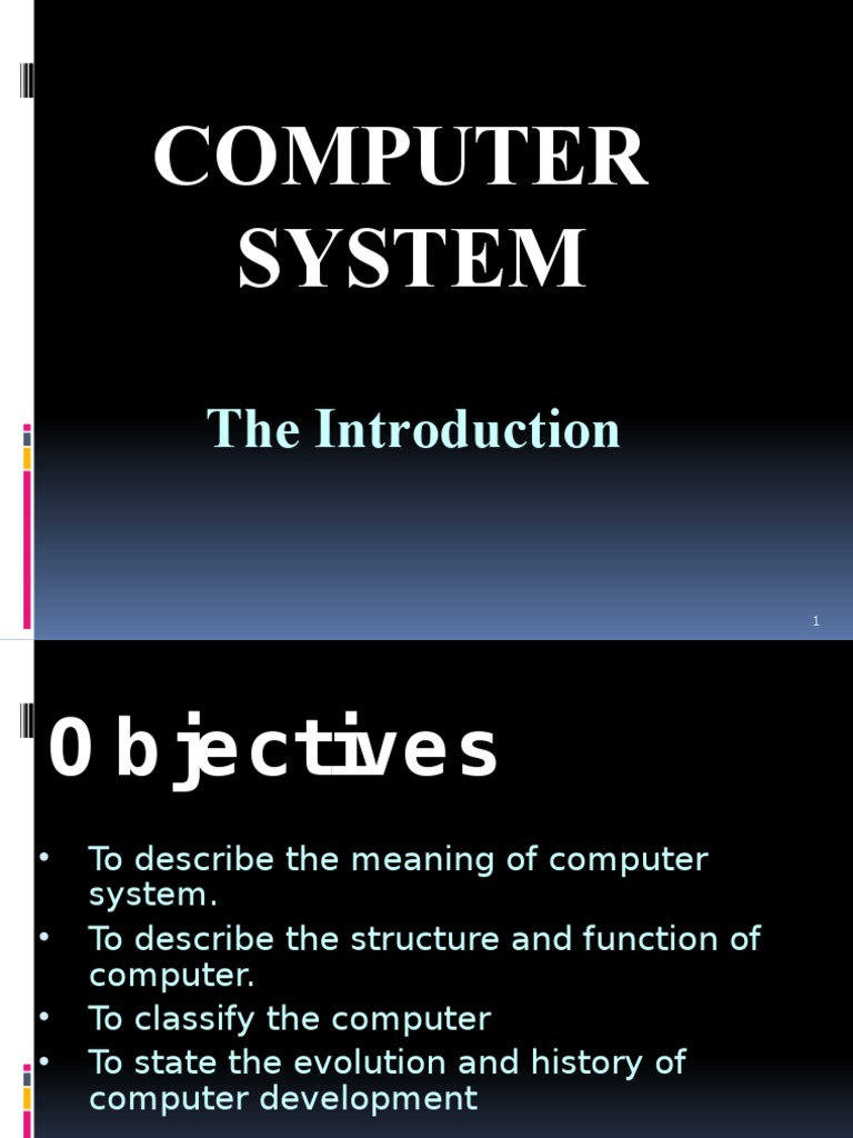 Introduction To Computer System | PDF | Instruction Set | Central Processing Unit