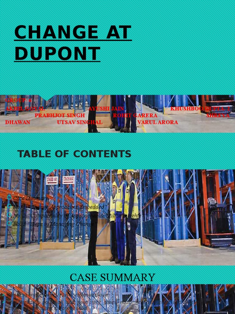Change at Dupont Change at Dupont | Download Free PDF | Change ...