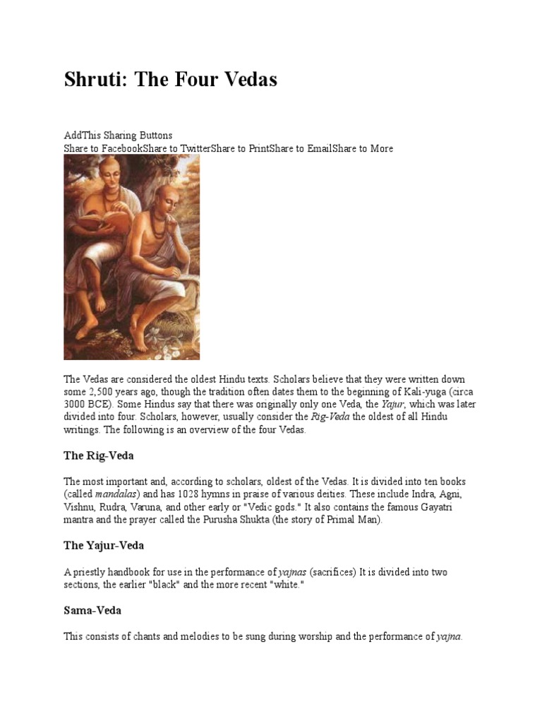 Shruti - Doc 4veds | PDF | Vedas | Polytheism