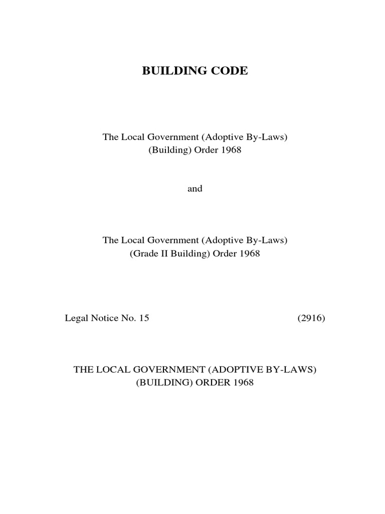 Building Code | PDF | Wall | Sanitary Sewer