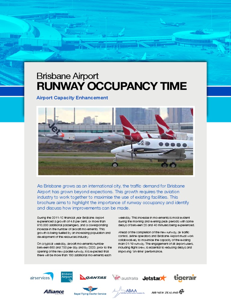 Brisbane Runway Occupancy Time | PDF | Airport | Air Traffic Control