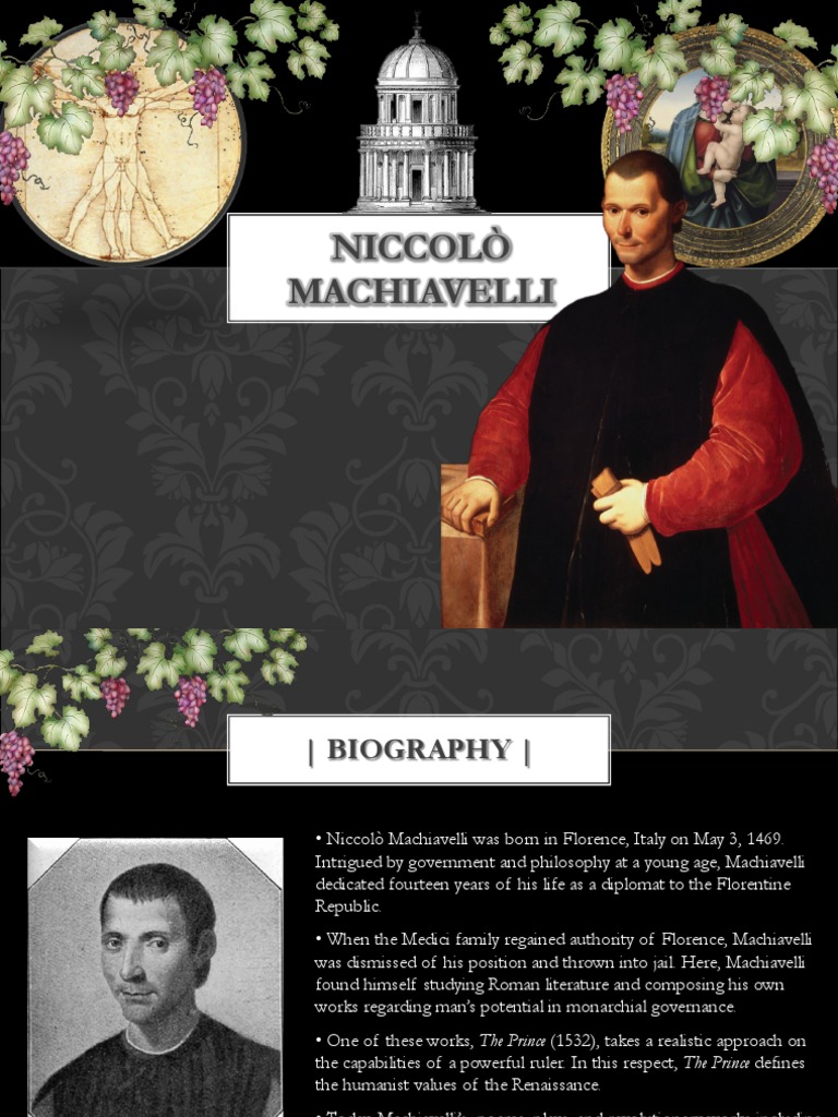 Machiavelli Powerpoint | PDF | The Prince | Niccolò Machiavelli