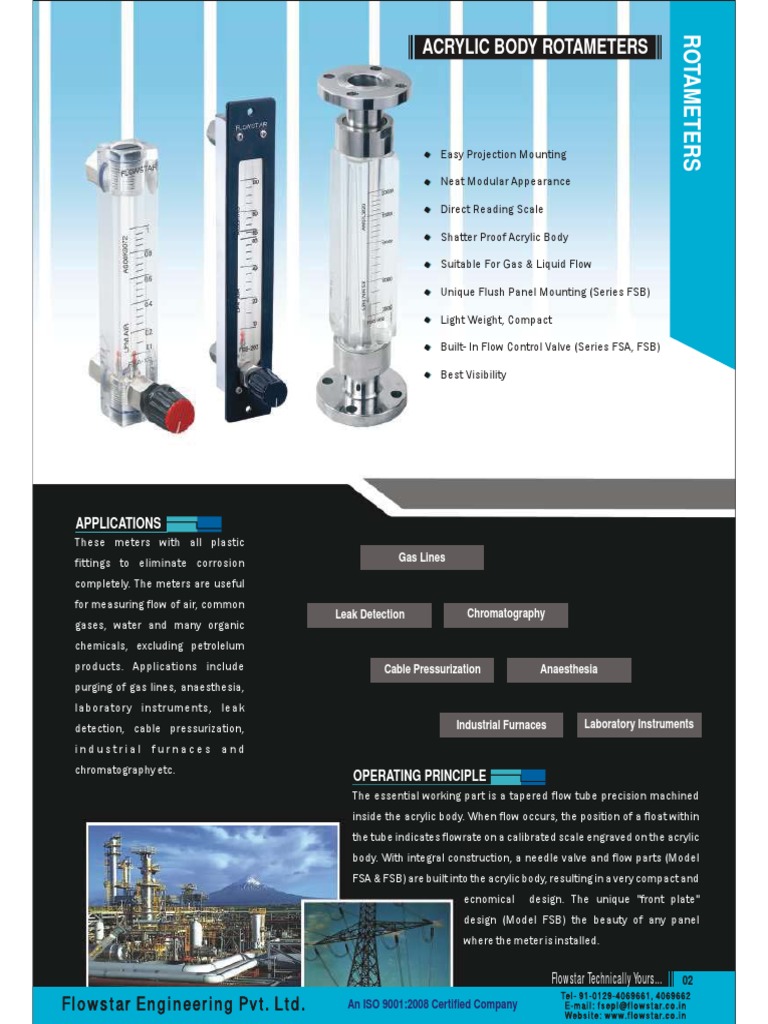 Easy Projection Mounting Rotameters Guide | PDF | Flow Measurement ...