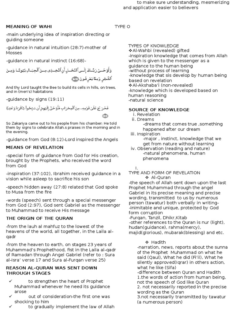 Concept of Knowledge | PDF | Quran | Islam