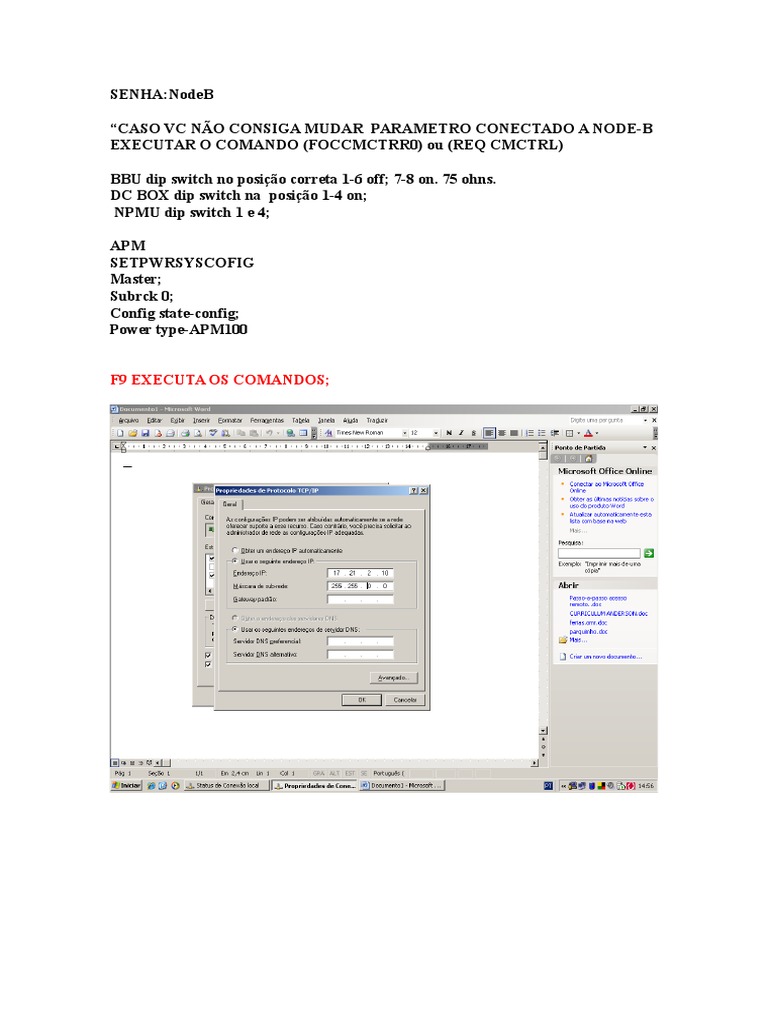 Comandos Na Node-B | PDF