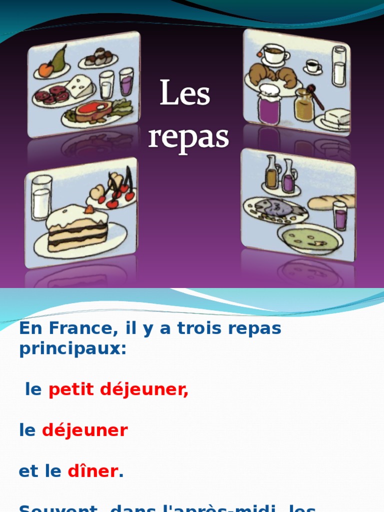 Les Repas en France | PDF | Bien-être