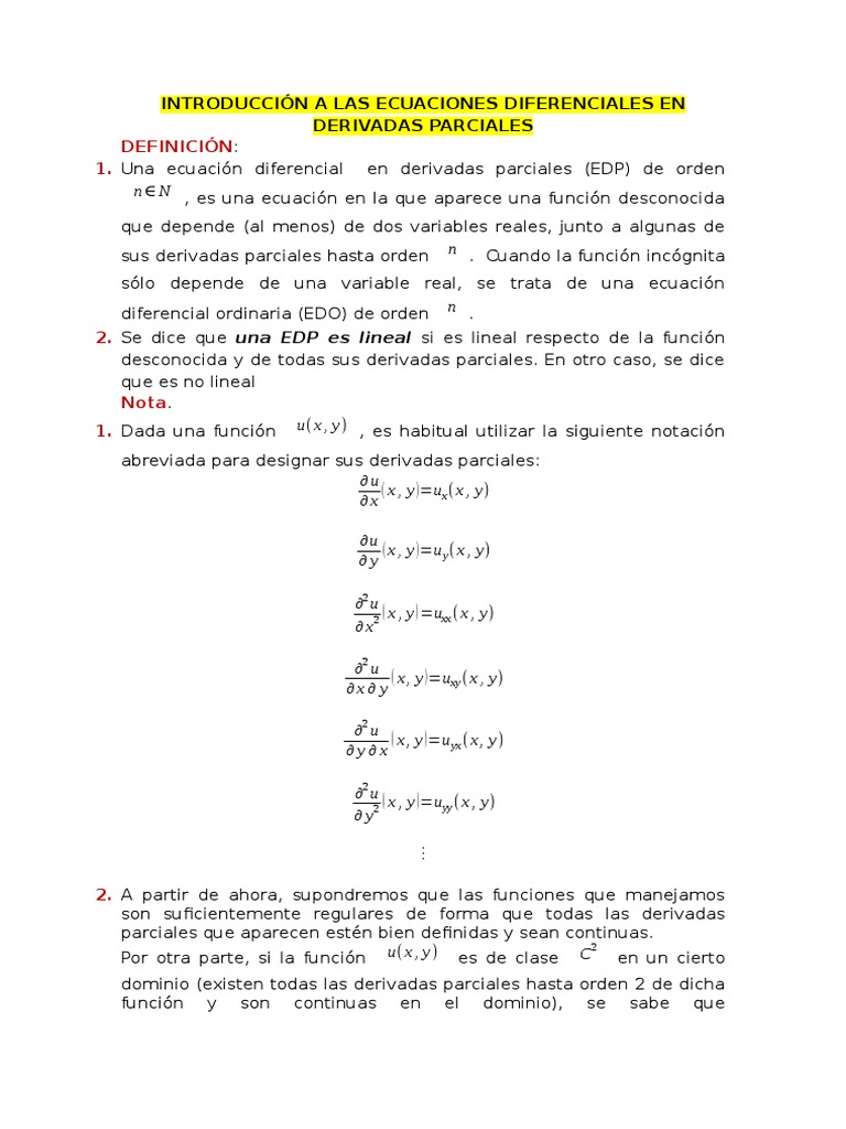 Introducción A Las Ecuaciones Diferenciales en Derivadas Parciales 2 | PDF