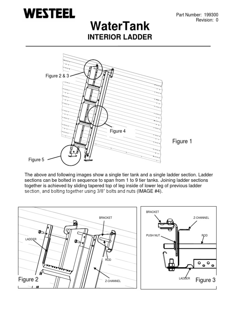 Water Tank Ladder Assembly Guide | PDF