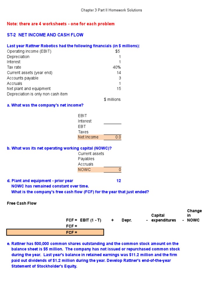 CH 3 Part II HW Template | PDF | Finance & Money Management