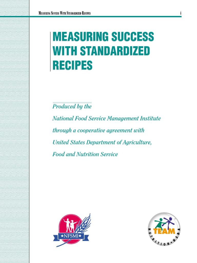 Standardized Recipe PDF | PDF | School Meal | Cooking