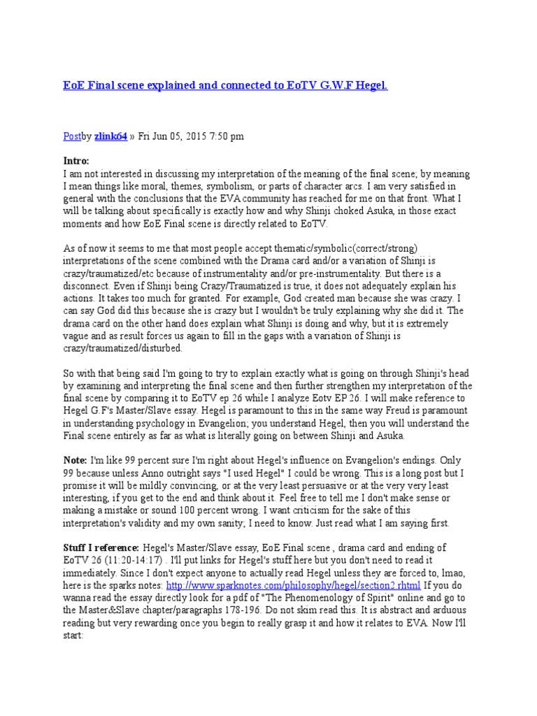 EoE Final Scene Explained and Connected To EoTV G | PDF | Self ...