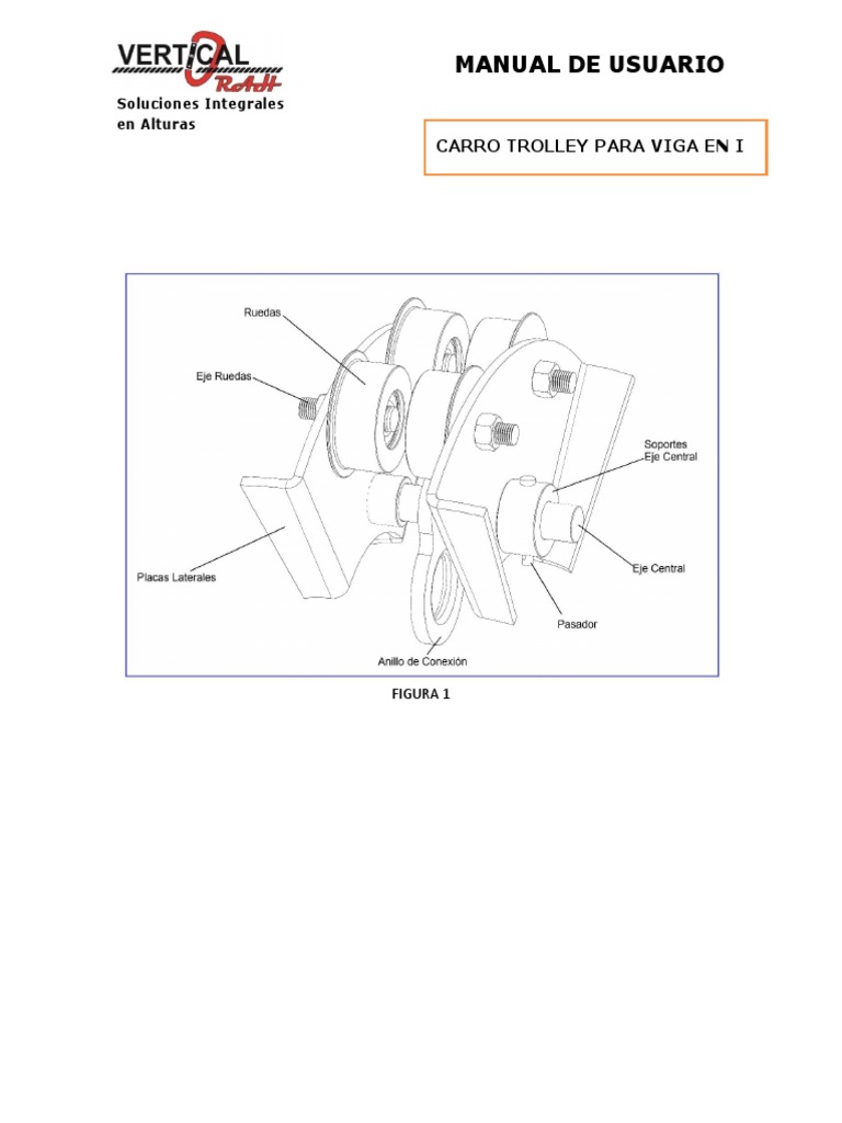 Manual de Carro Trolley para Viga en I | PDF | Integral | Conector ...