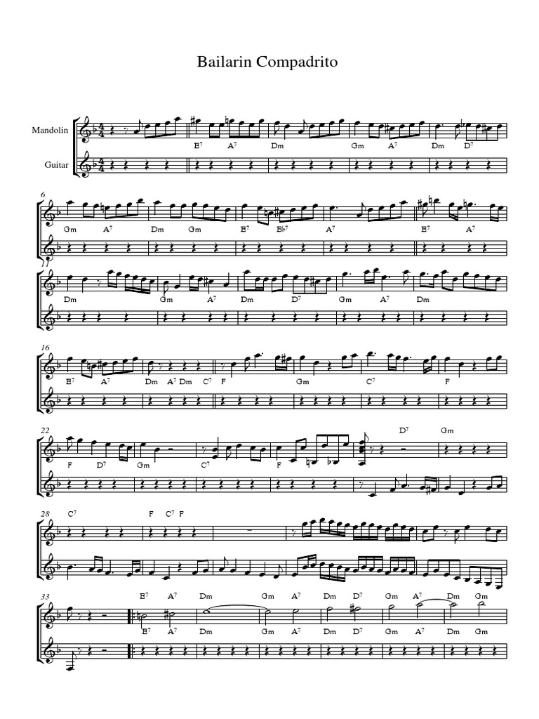 Bailarin Compadrito | PDF