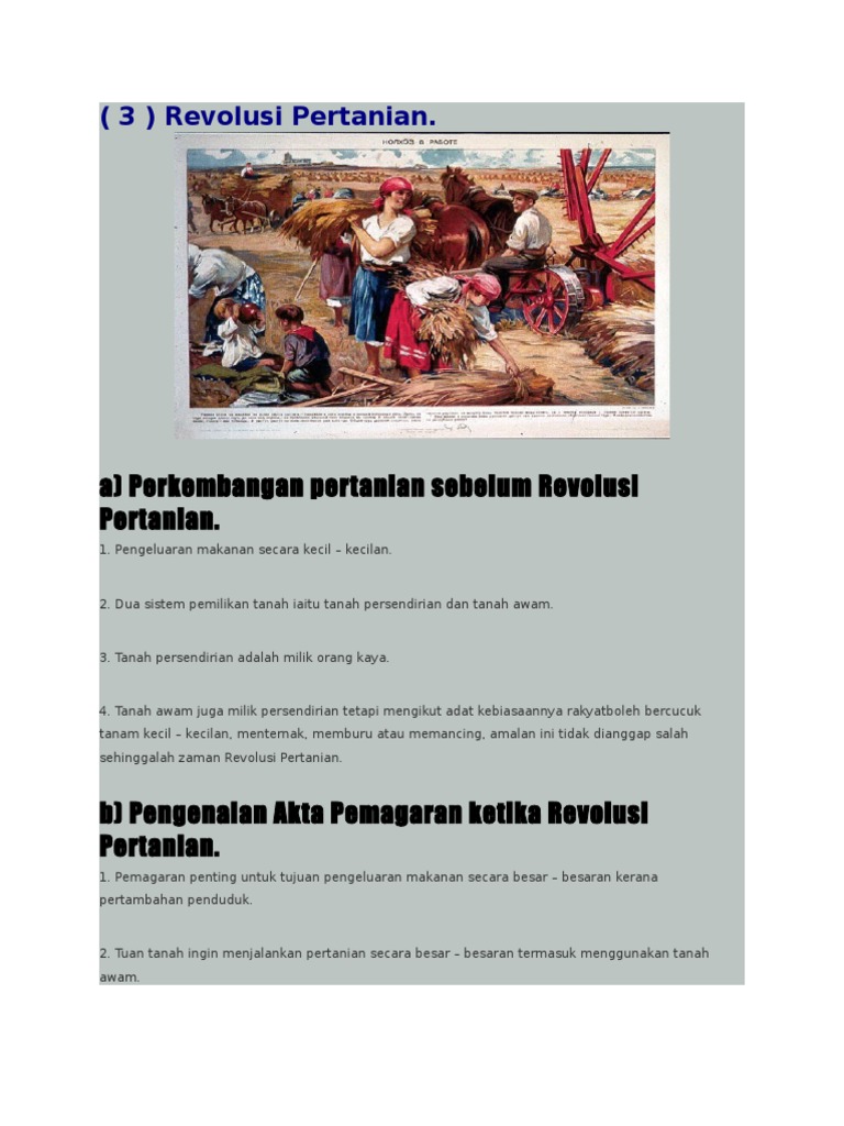 Revolusi Pertanian | PDF