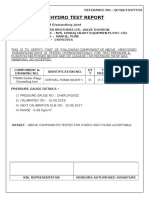 Hydro Test Certificate Template (Soft Copy) | PDF | Pressure ...