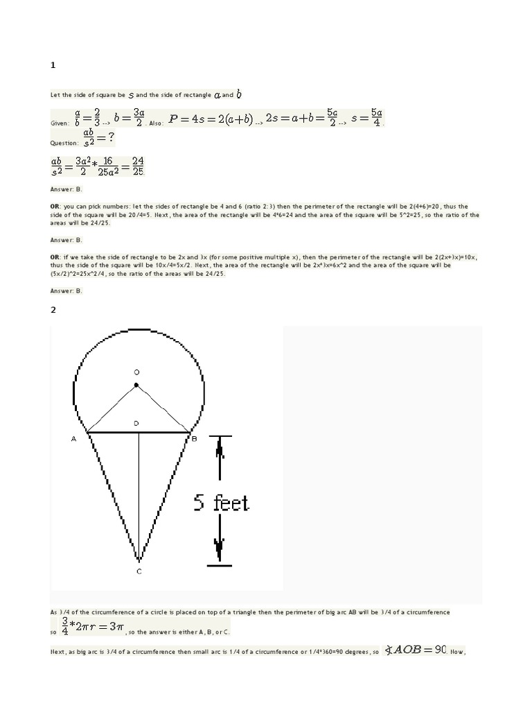 Geometry Questions Solutions Pdf Pdf Rectangle Triangle